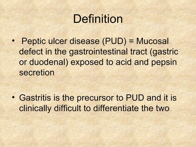 Peptic Ulcer Disease.Ppt.Fmdrl | PPT