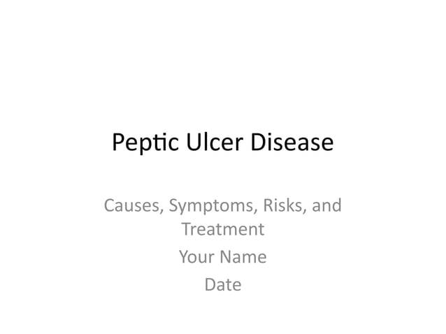 Peptic_Ulcer_Disease_Presentation.pptx group 4 | PPT