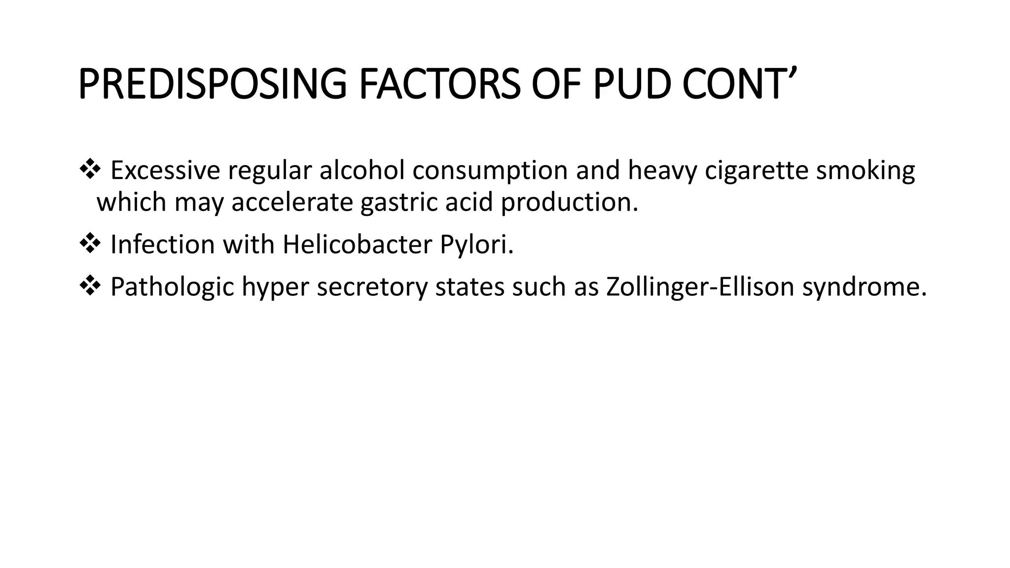 Peptic ulcer disease (pud) | PDF