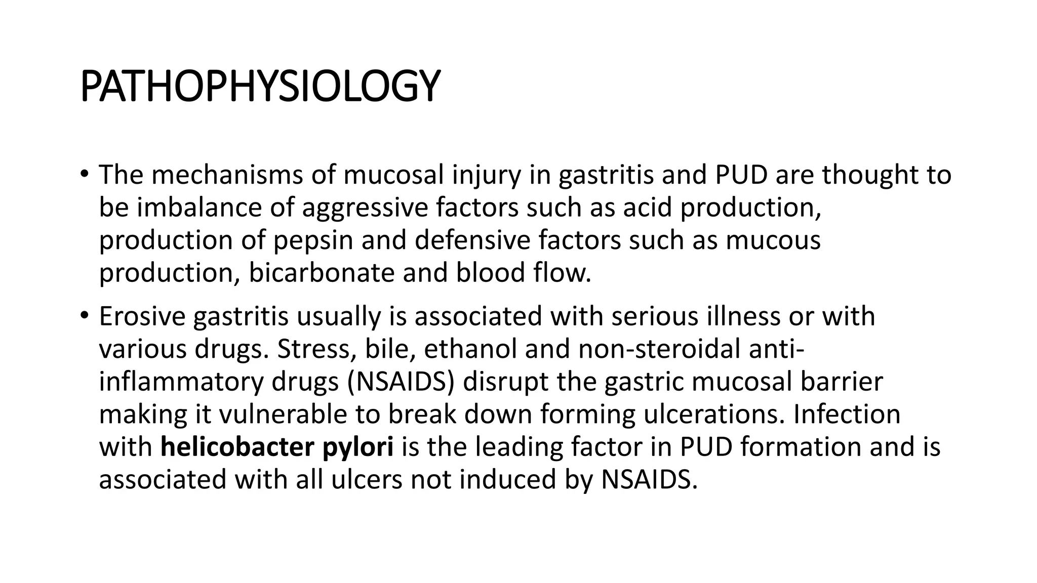 Peptic ulcer disease (pud) | PDF