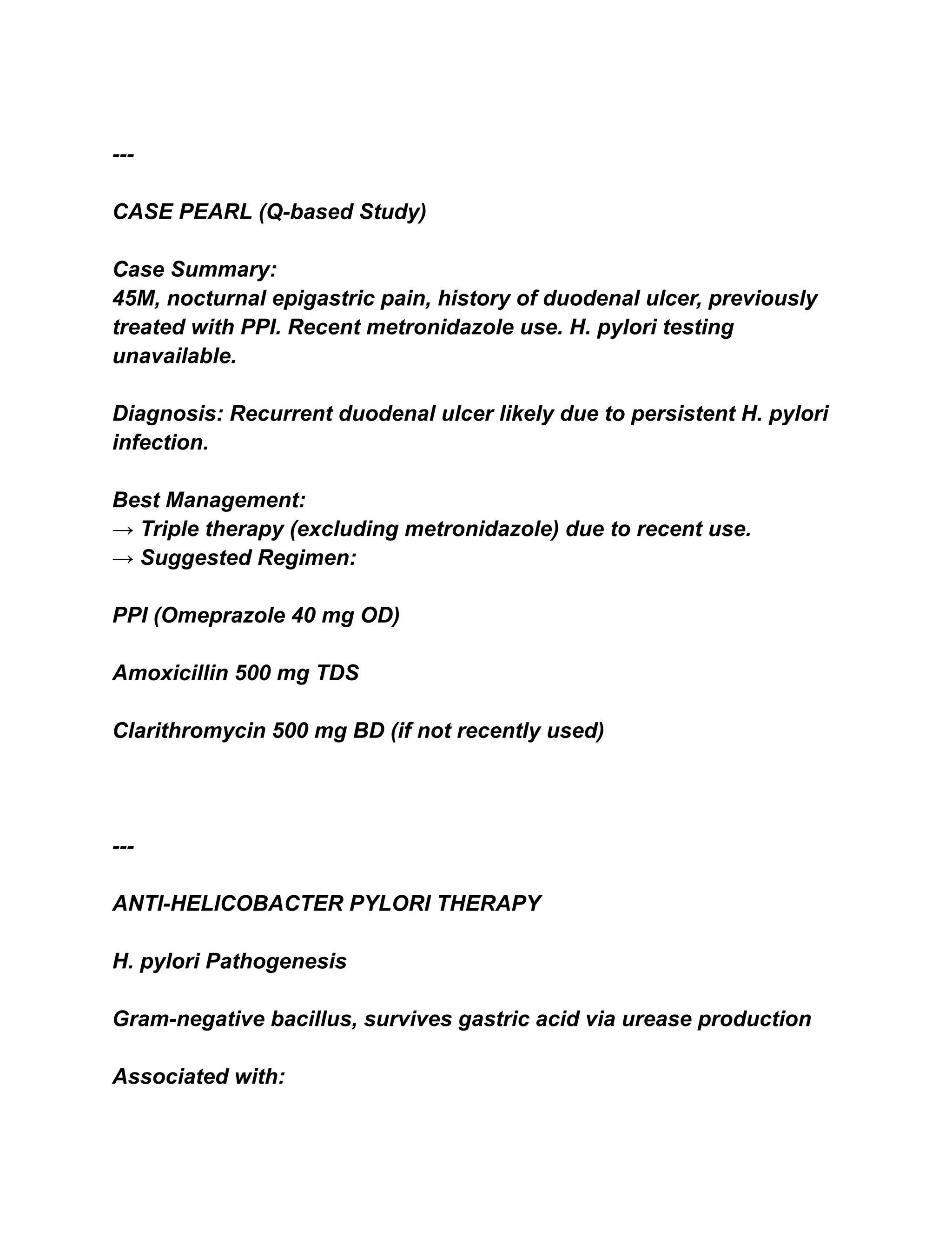 PEPTIC ULCER DISEASE (PUD) , H PYLORI AND GERD TREATMENT BY DR .ANKUSH ...