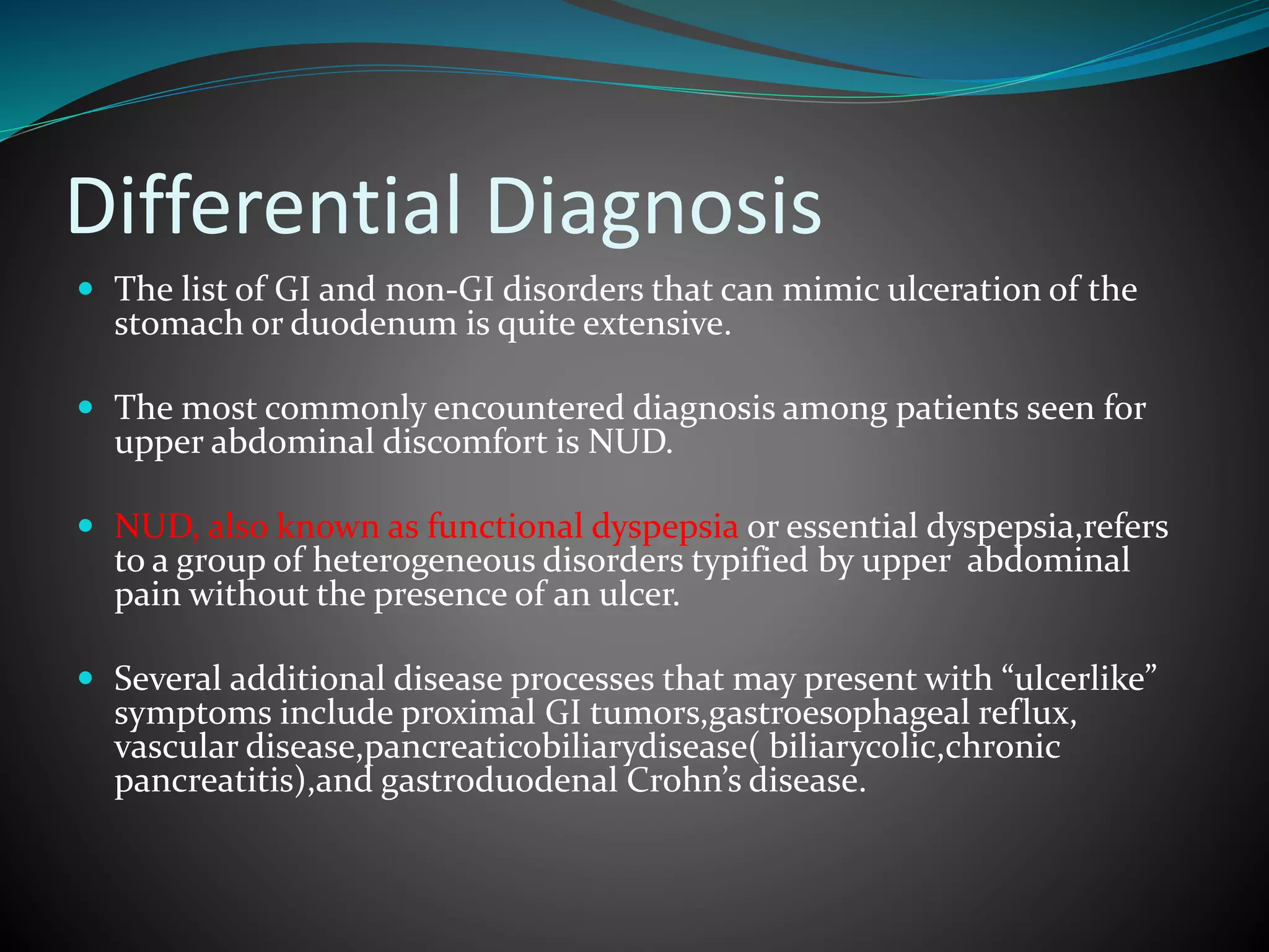 Peptic ulcer disease(PUD) | PPTX