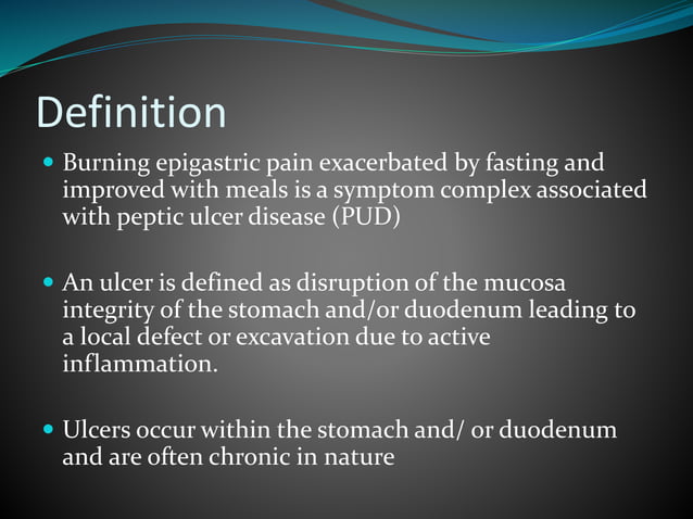 Peptic ulcer disease(PUD) | PPTX