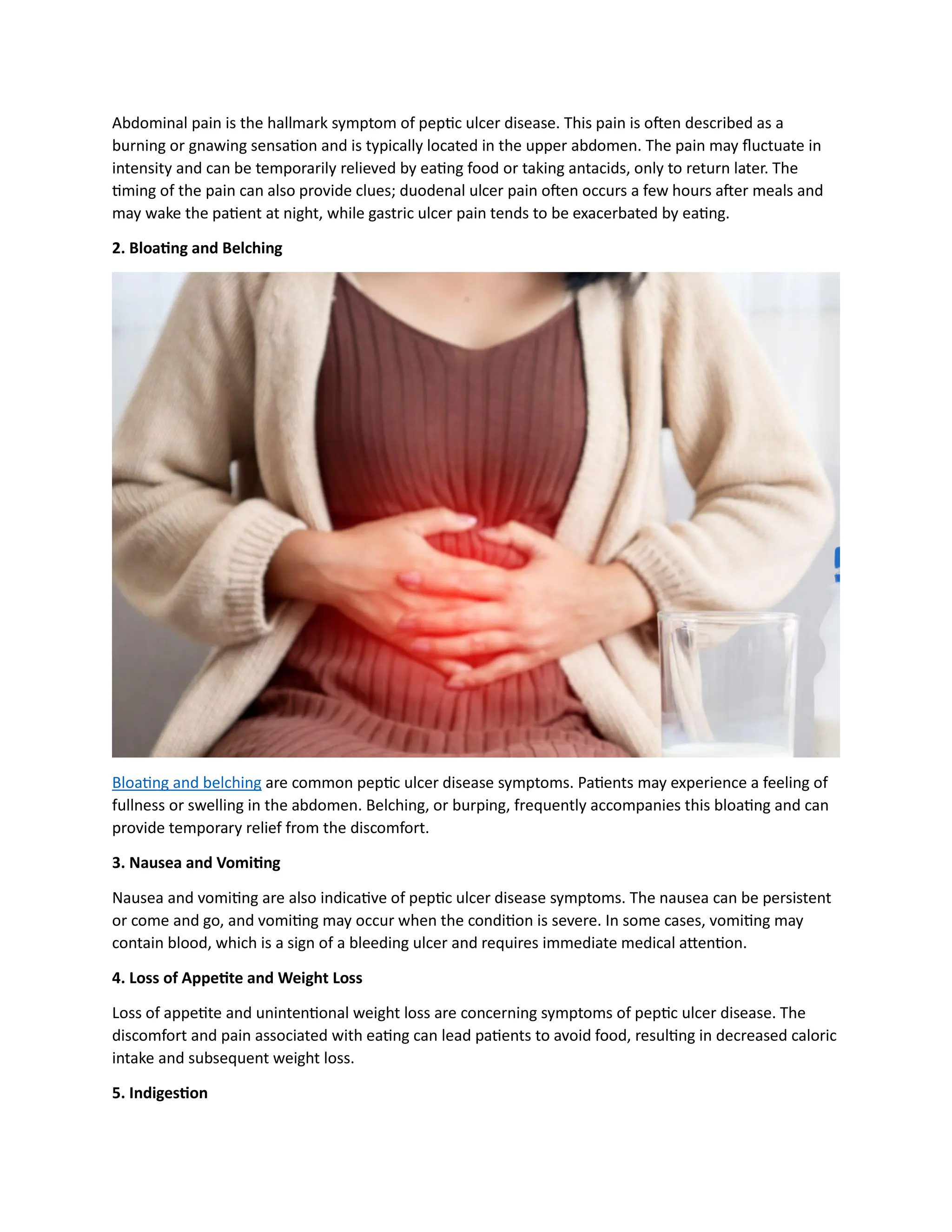 Most Common Peptic Ulcer Disease Symptoms | The Lifesciences Magazine | PDF