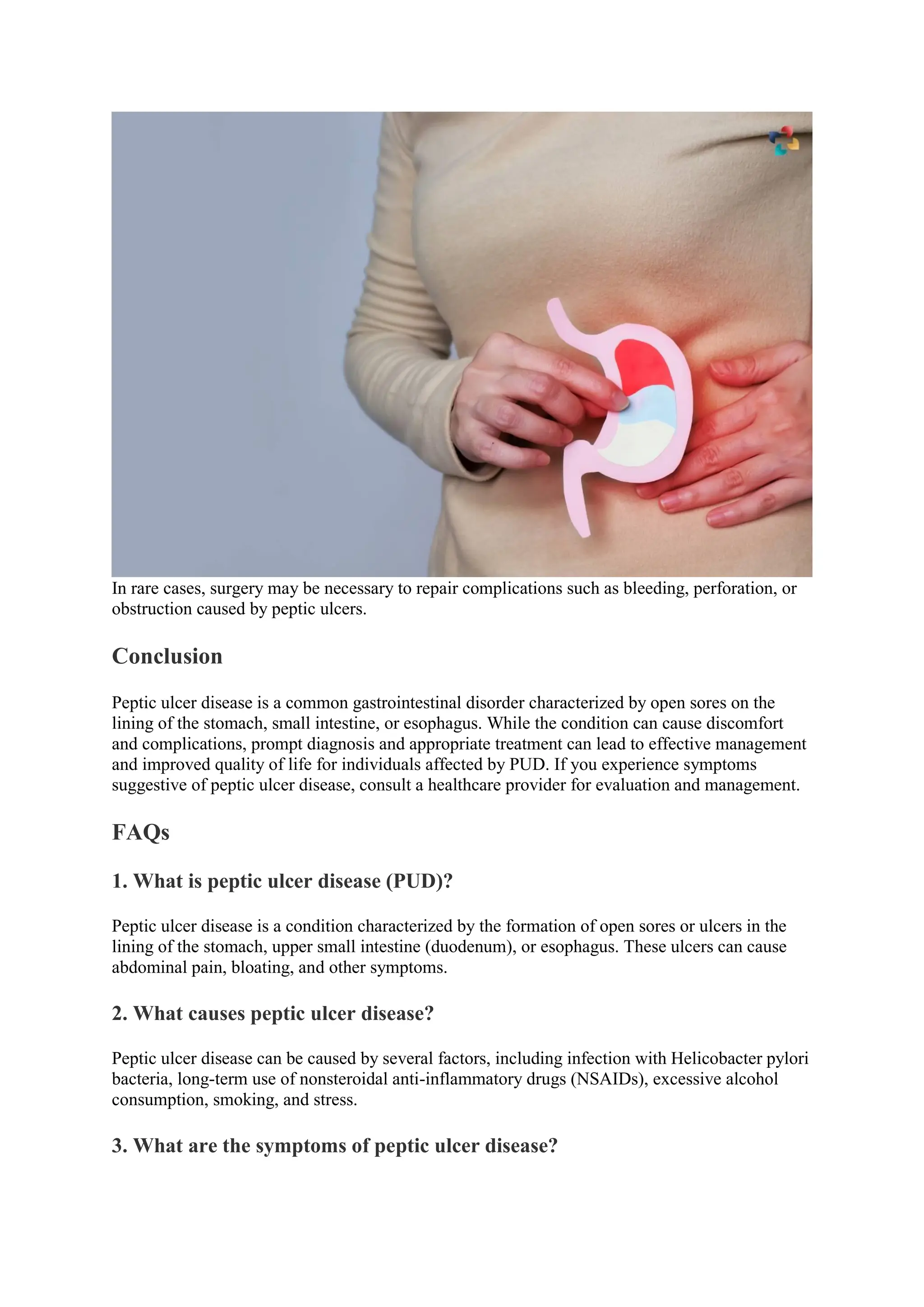 Peptic Ulcer Disease: Understanding Causes, Symptoms, and Treatment ...
