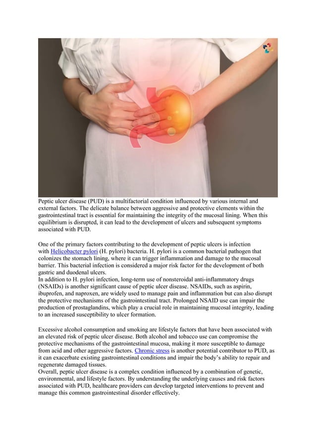 Peptic Ulcer Disease: Understanding Causes, Symptoms, and Treatment ...