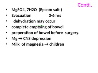 PEPTIC ULCER DRUGS & laxatives dept of pharm | PPT
