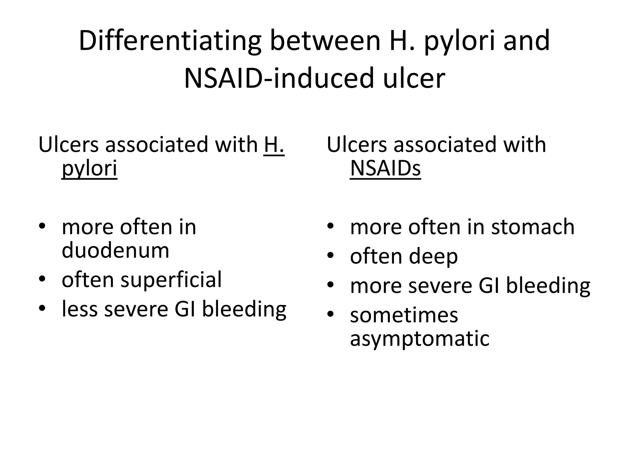 Peptic ulcer, GERD; management | PPTX