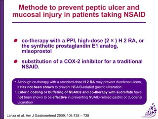 Peptic ulcer management in the era of nsaid | PPT