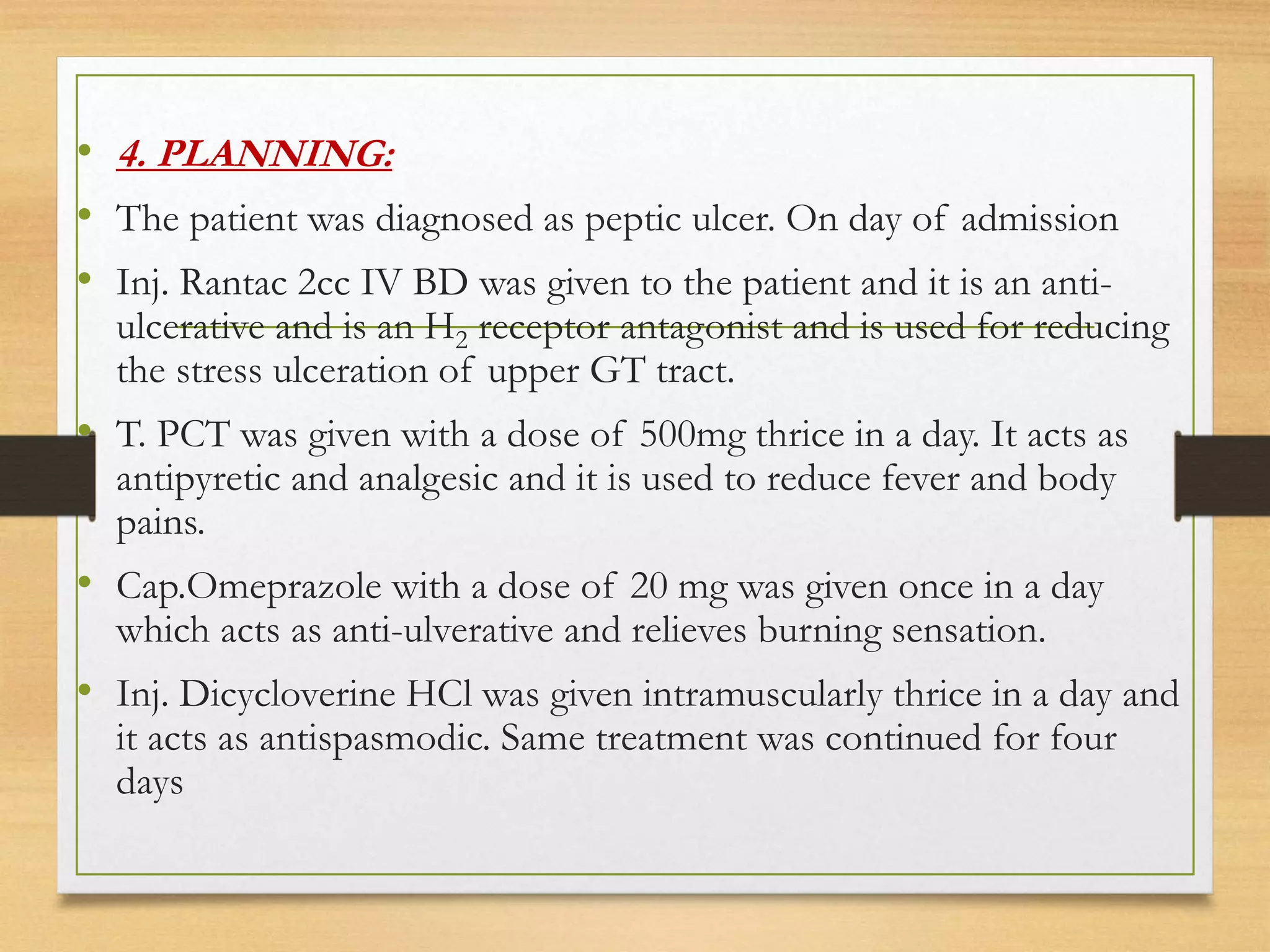 a case study on peptic ulcer | PPTX
