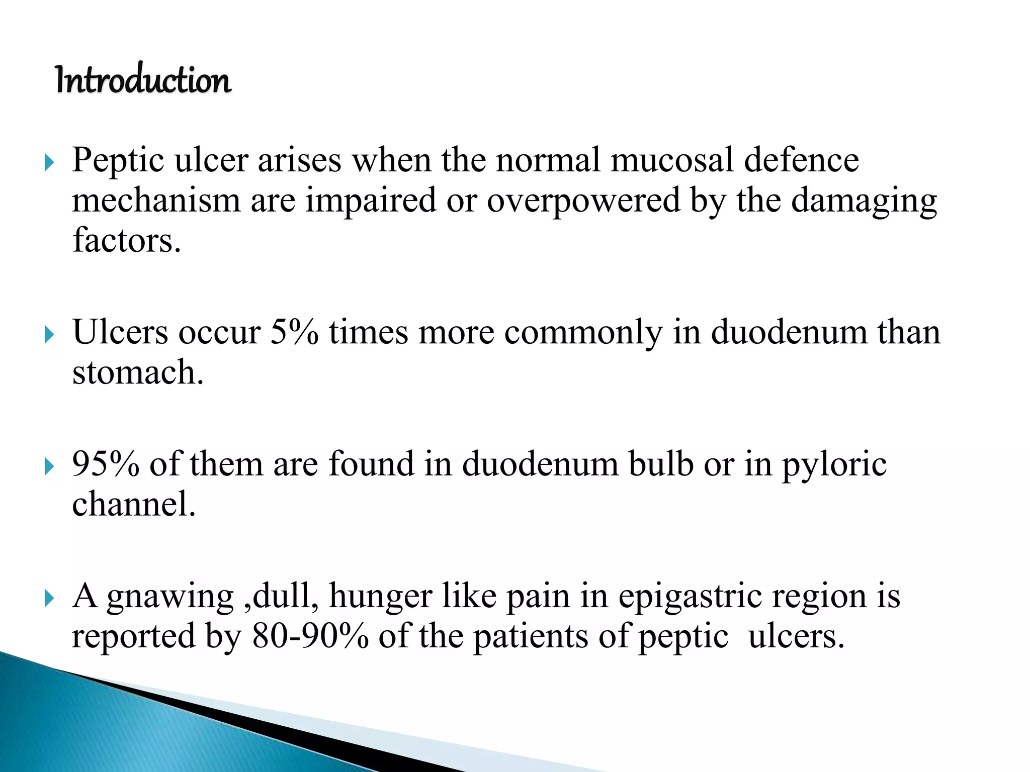 Peptic Ulcers Pathophysiology | PPT