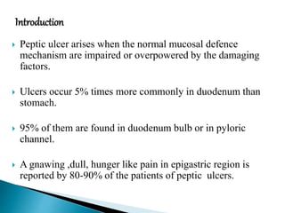 Peptic Ulcers Pathophysiology | PPT