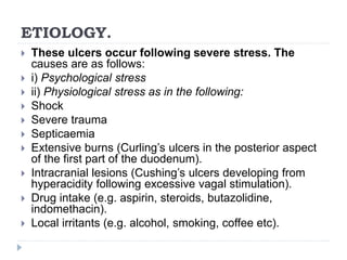 PEPTIC ULCERS.pptx | Digestive Disorders | Diseases and Conditions