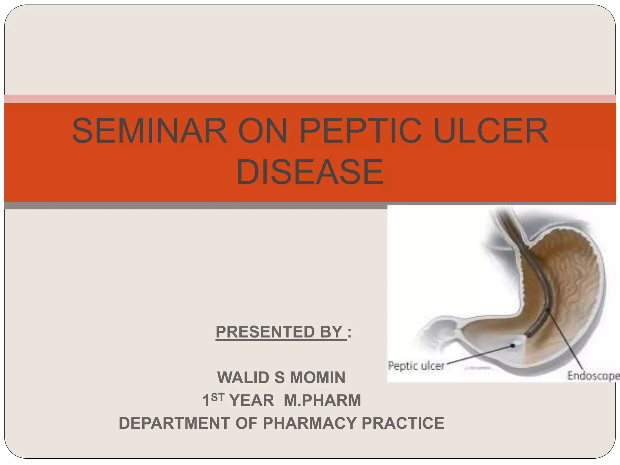 Peptic Ulcer | PPT