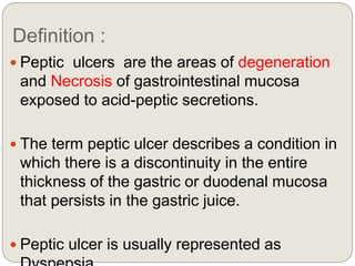 Peptic Ulcer | PPT