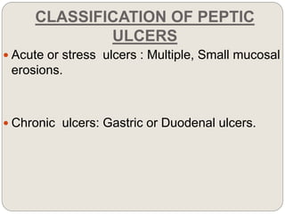 Peptic Ulcer | PPT