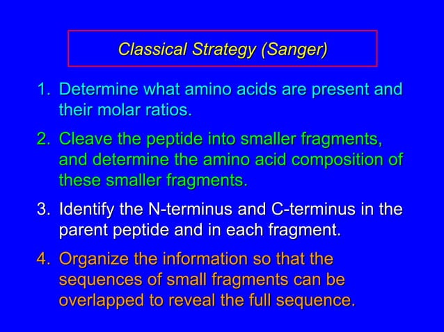 Peptide Structure Determination by Different Methods | PPT | Chemistry ...