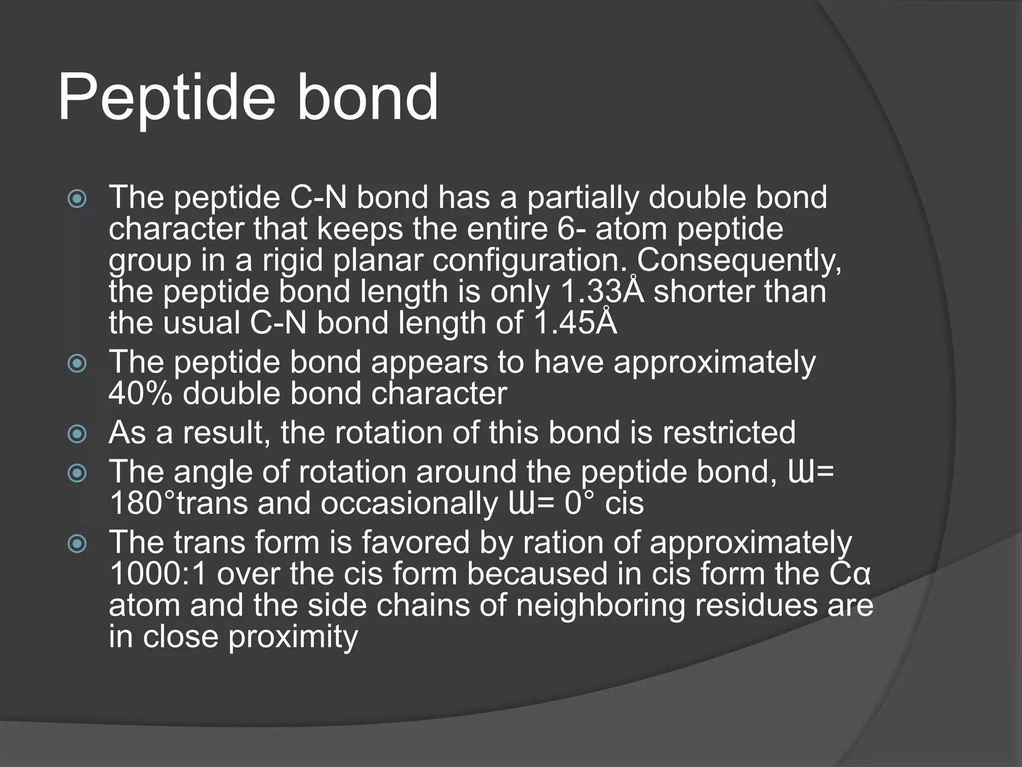 Peptide and polypeptide, protein structure.pptx