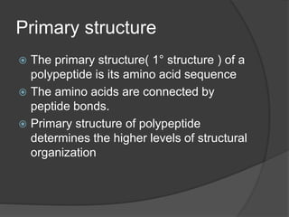 Peptide and polypeptide, protein structure.pptx