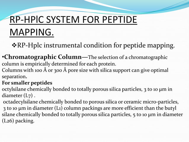 Peptide mapping | PPTX | Chemistry | Science