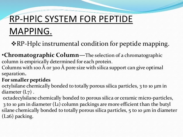 Peptide mapping