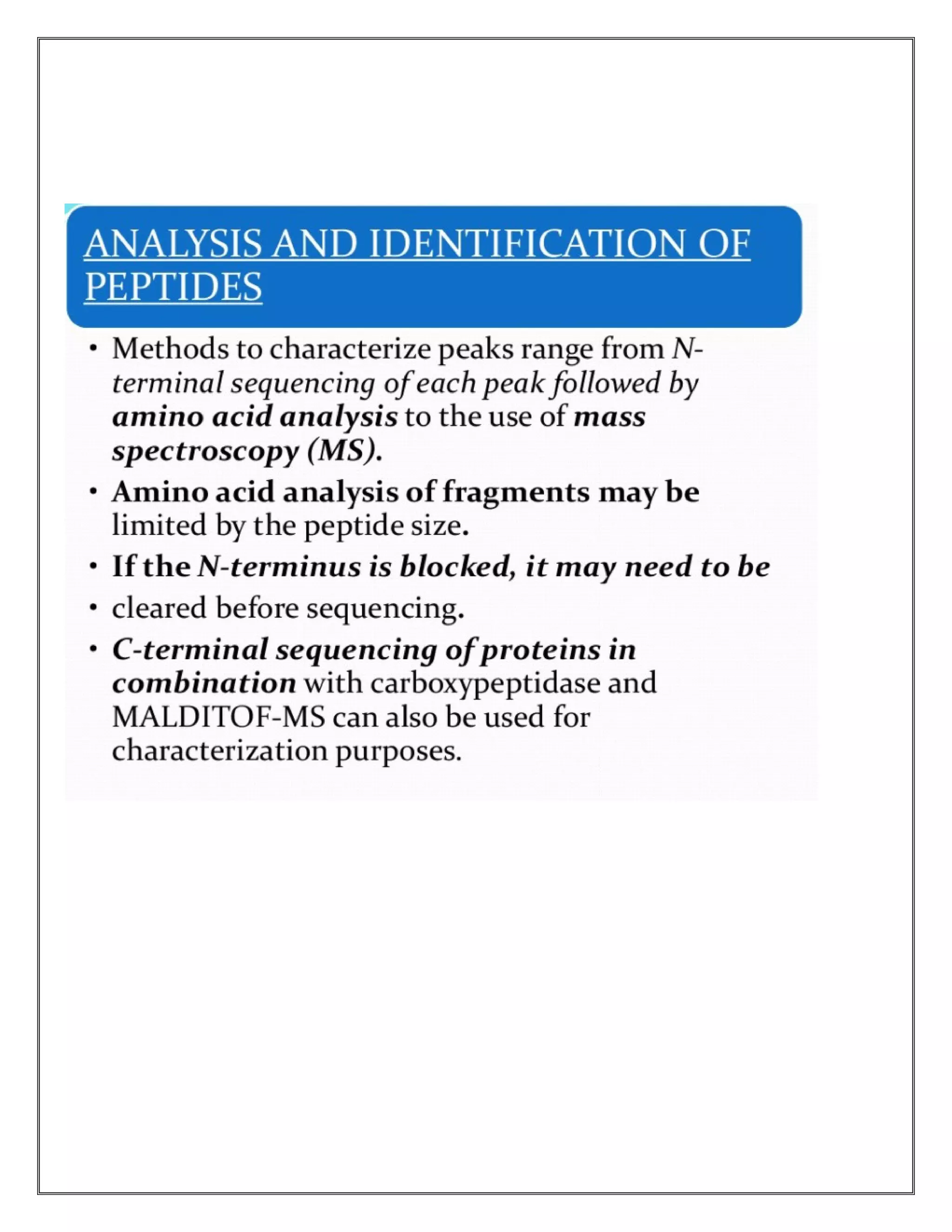 Peptide mapping (1) | PDF
