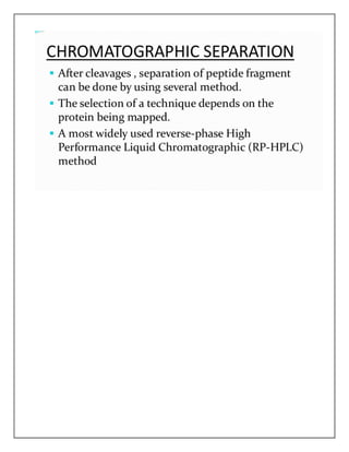 Peptide mapping (1) | PDF