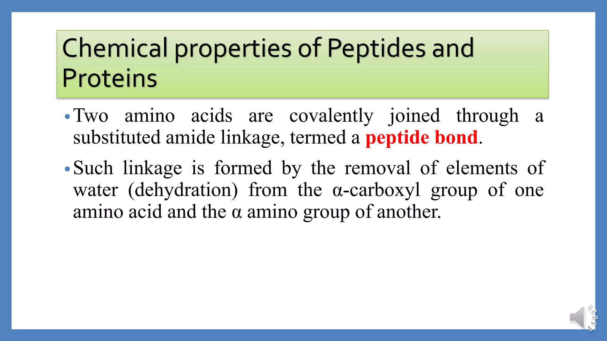 Peptides and proteins | PPT