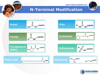 Peptides modification creative peptides | PPTX