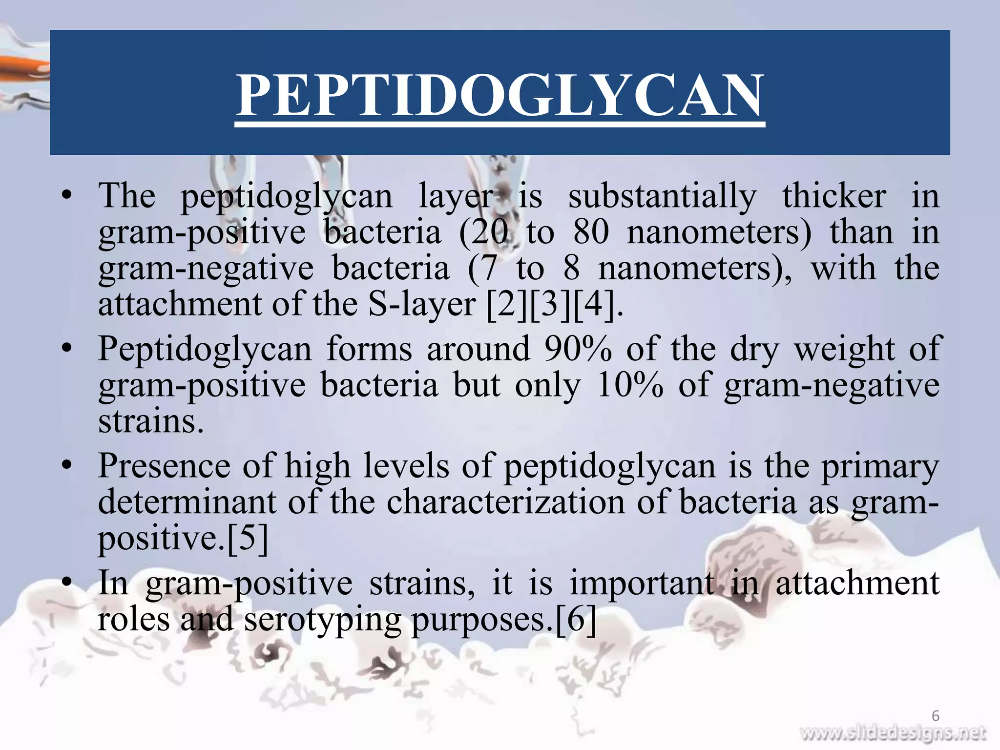 Peptidoglycan ppt | PPTX