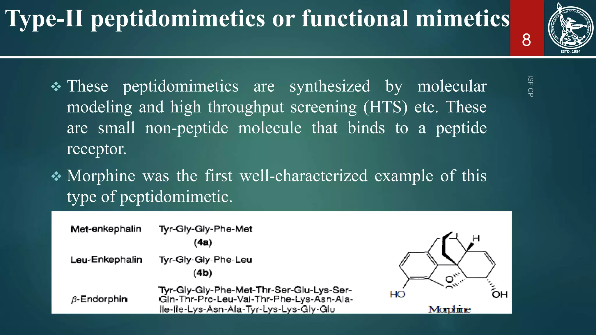 Peptidomimetics | PPTX