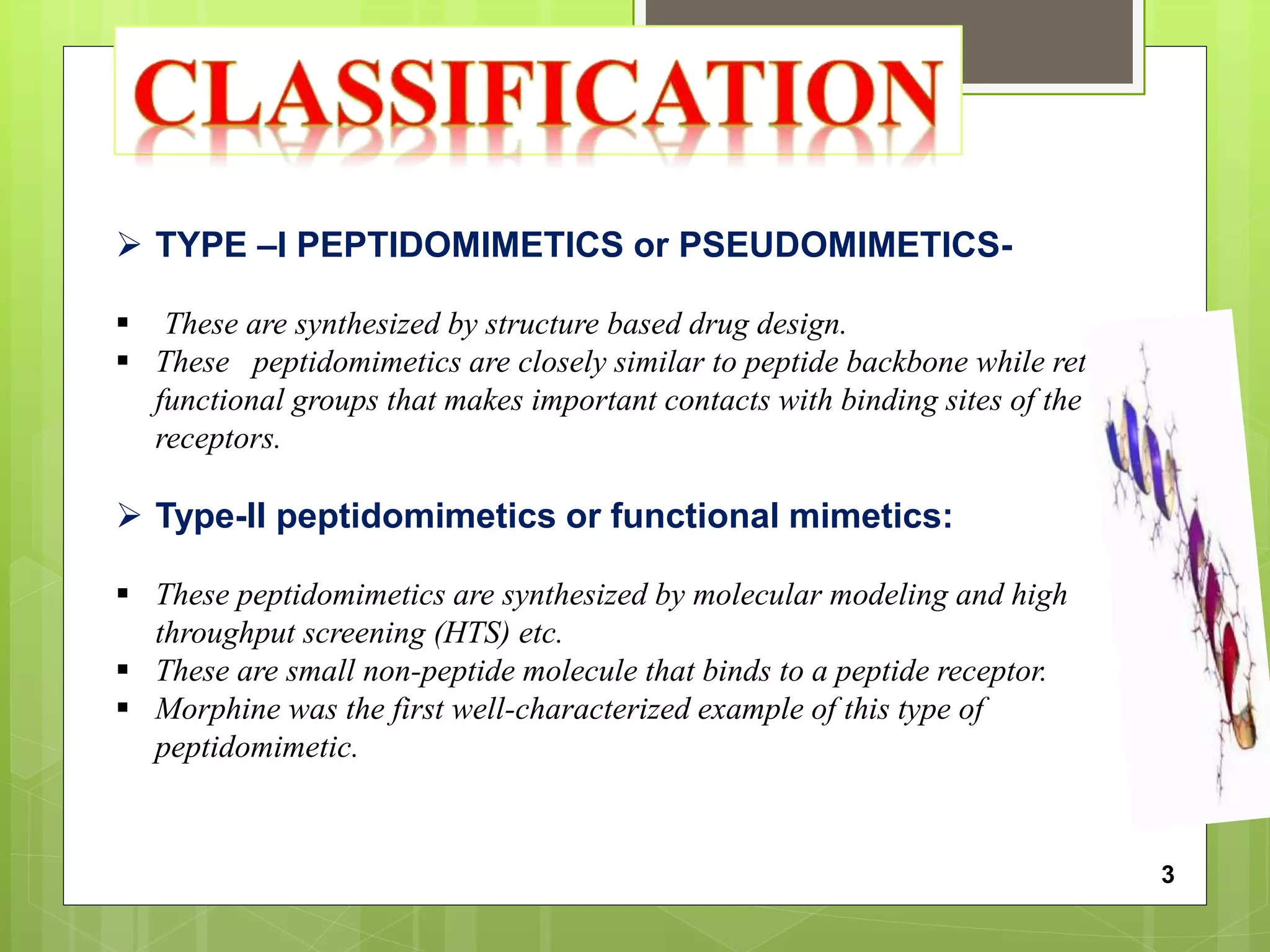 Peptidomimetics | PPTX