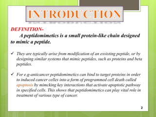 Peptidomimetics | PPTX
