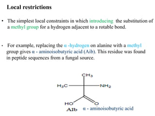 Global and local restrictions Peptidomimetics | PPTX