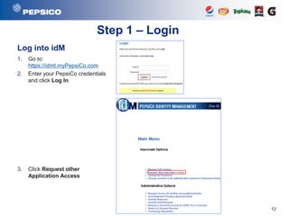 Pepview job aid - how to request access in idM | PPT