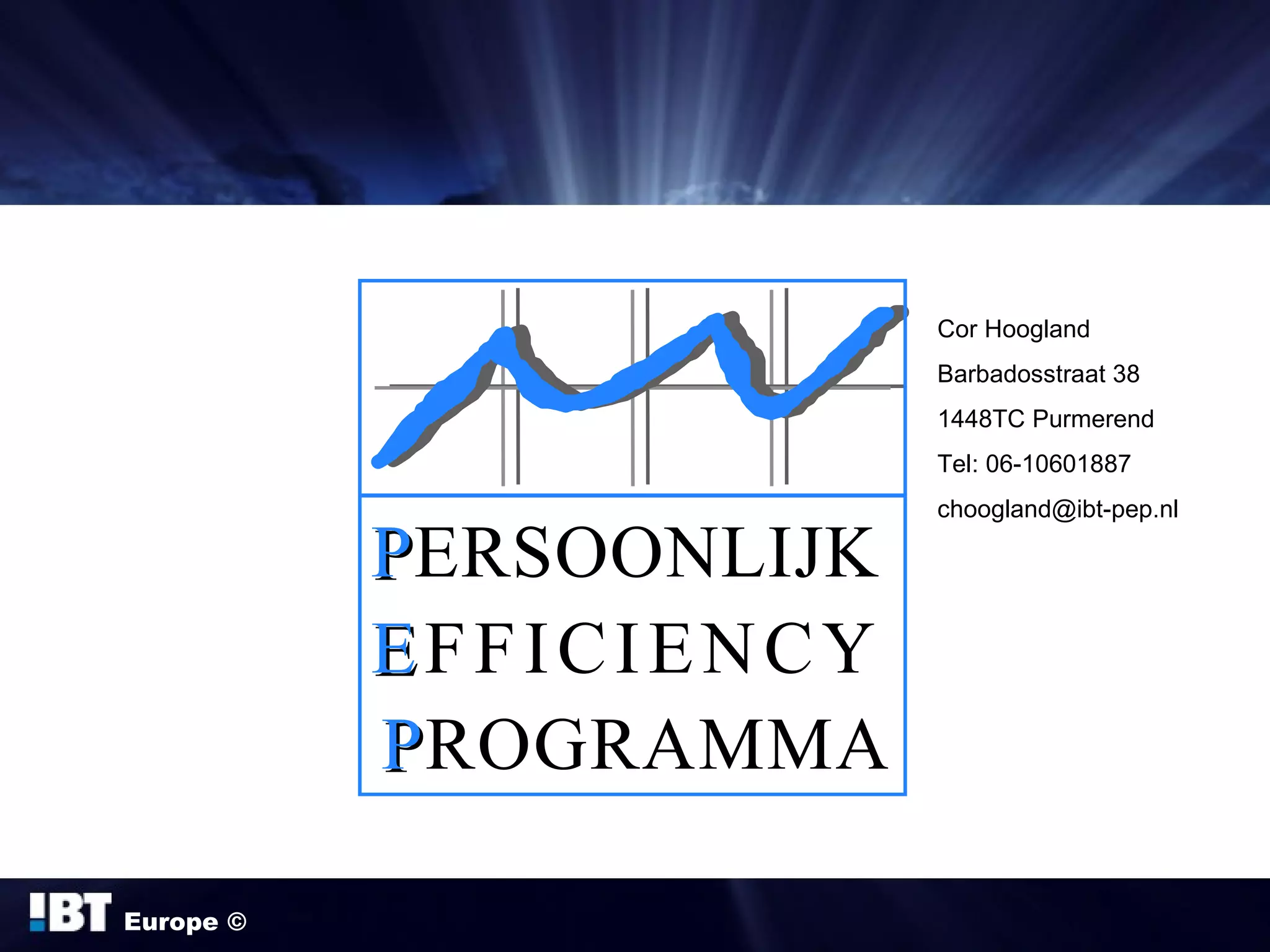Pep "personal efficiency program" | PPT