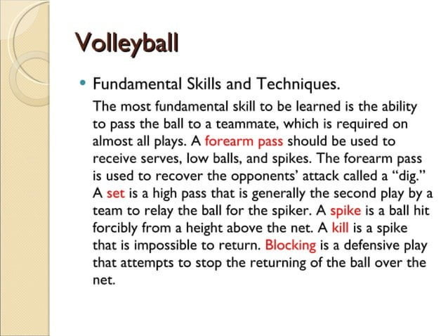 VOLLEYBAL PPT FOR GRADE 8 MAPEH TEACHERS | PPTX