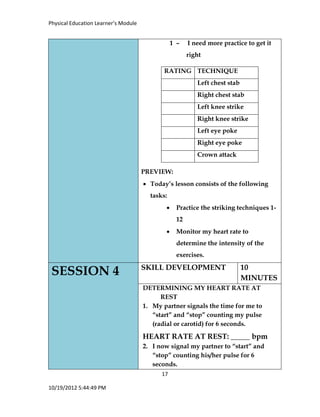 K TO 12 GRADE 7 LEARNING MODULE IN PHYSICAL EDUCATION (Q3-Q4) | PDF