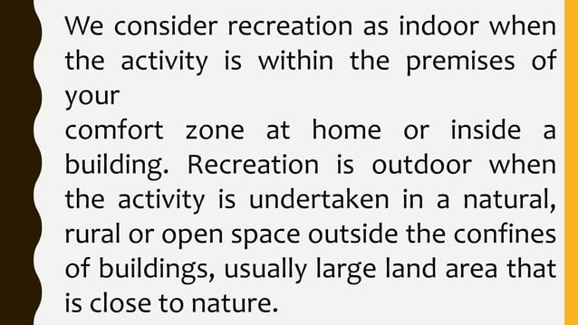 Active Recreation (Reacreational Activities) PE Quarter 4 MAPEH 9 ...