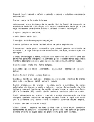 Pequeno dicionário tupi guarani | PDF