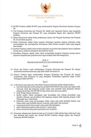 PER-09/MBU/07/2015 tentang PKBL BUMN | PDF