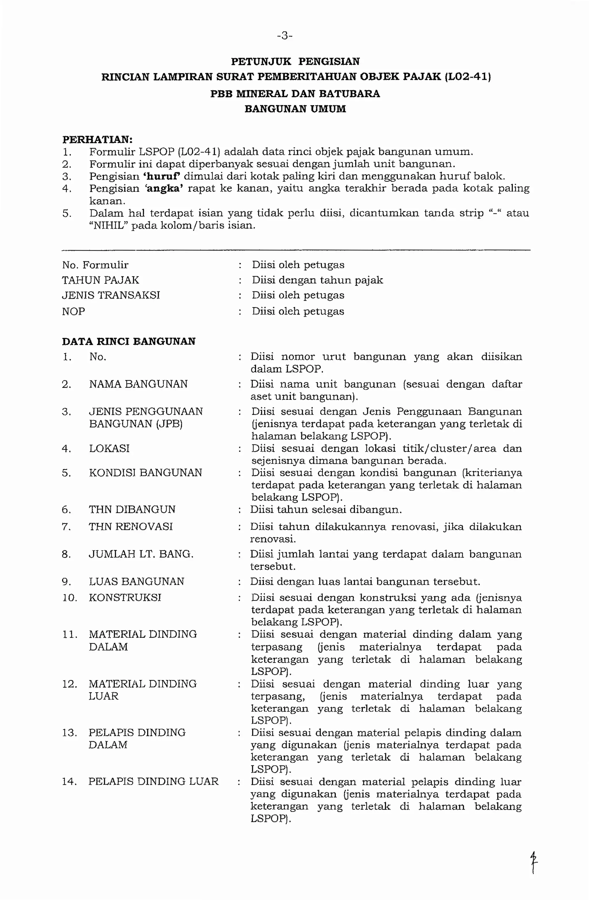 PER 47/PJ/2015 :::: Tentang Pengenaan PBB Sektor Pertambangan Mineral ...