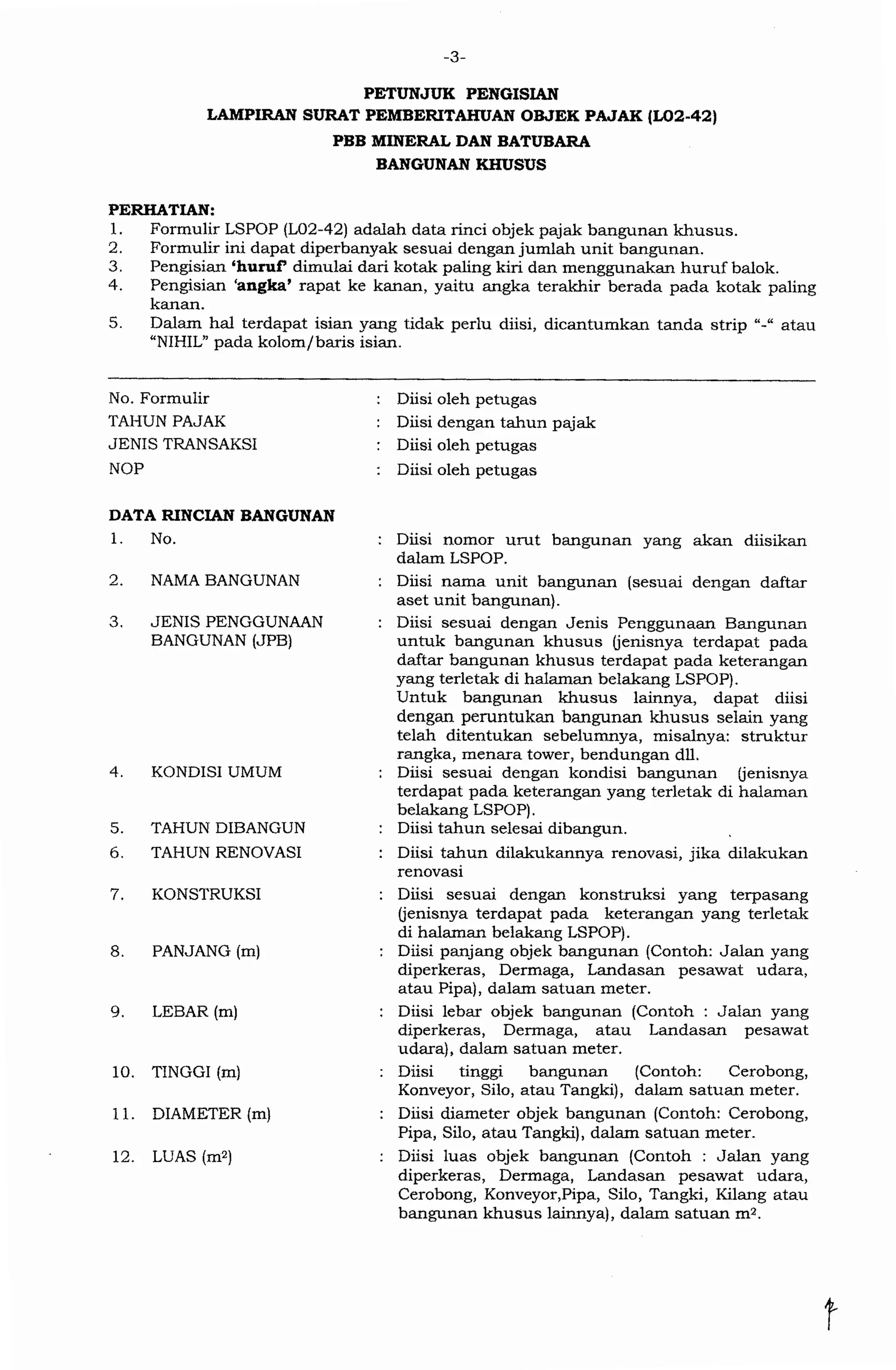 PER 47/PJ/2015 :::: Tentang Pengenaan PBB Sektor Pertambangan Mineral ...