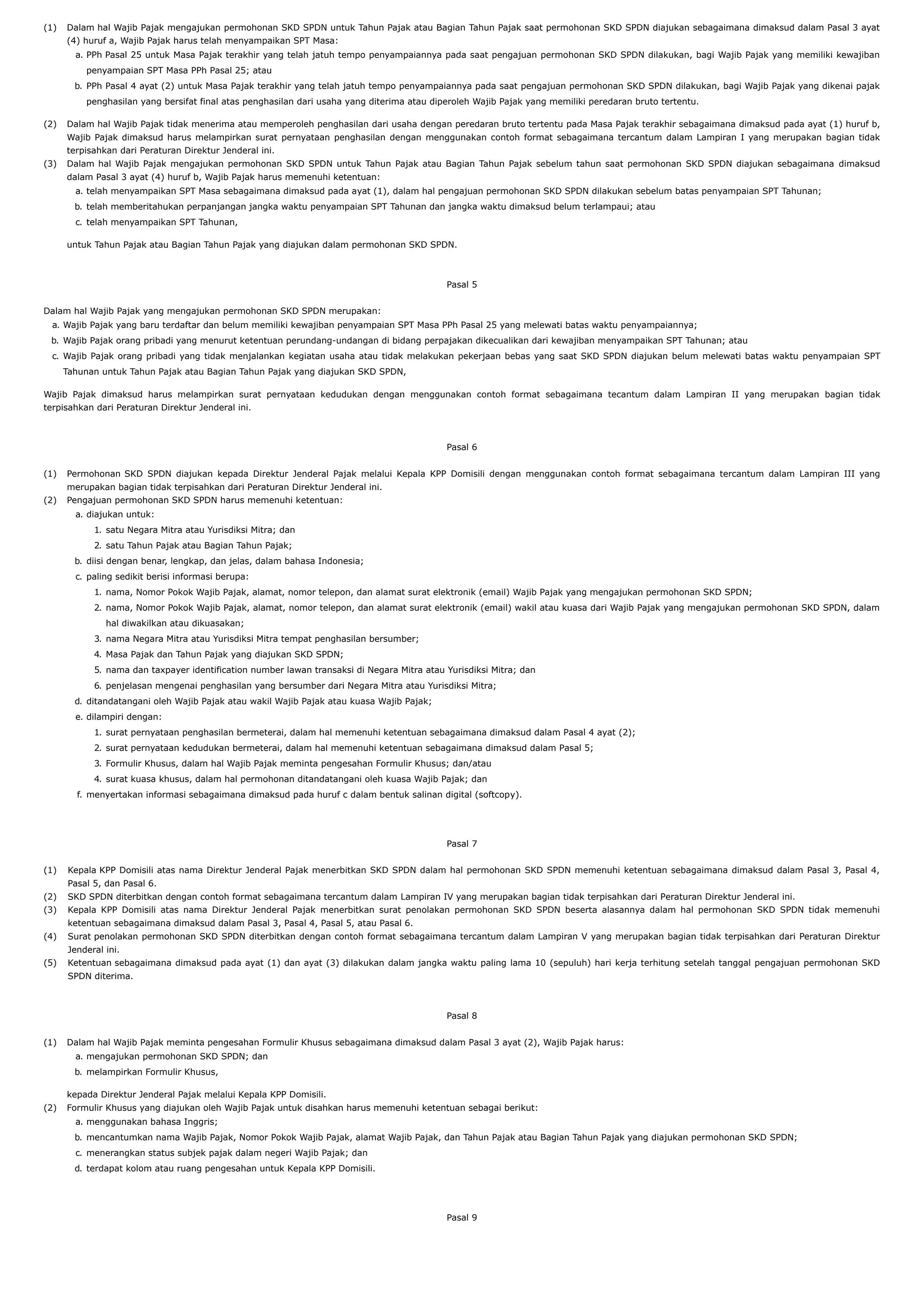 Per 08 thn 2017 ttg skd bagi subjek pajak dn indonesia untuk tax treaty ...