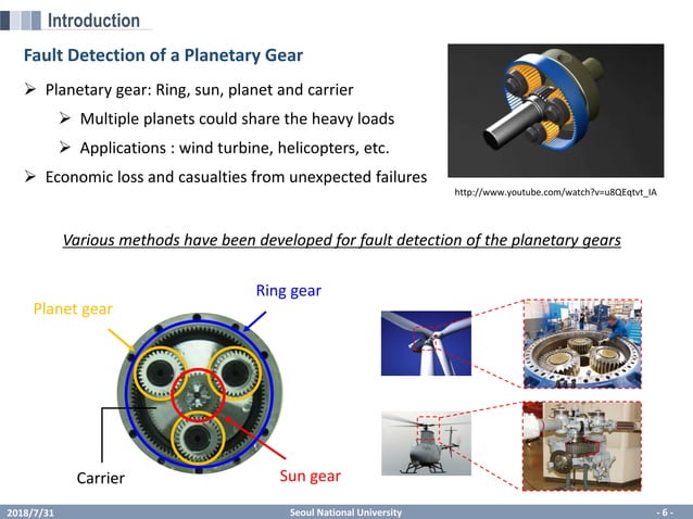 Fault Detection Of A Planetary Gear Under Variable Speed Conditions Ppt Free Download