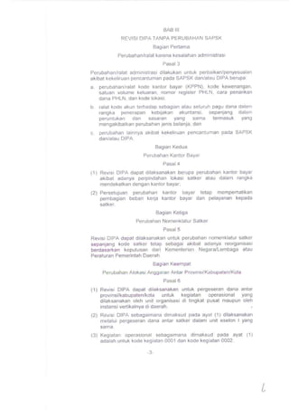 Per 26 pb_2009_ revisi_dipa | PDF