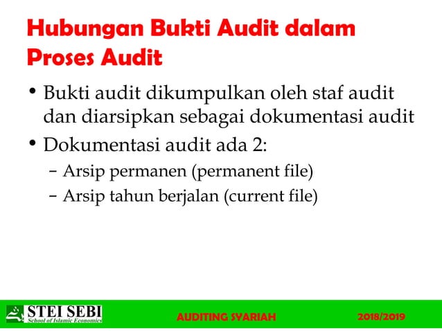Bukti Audit - Sharia Auditing | PPT