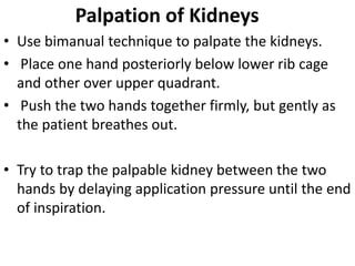 Per abdomen examination - Clinical Methods - Abdomen | PPTX