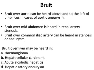 Per abdomen examination - Clinical Methods - Abdomen | PPTX