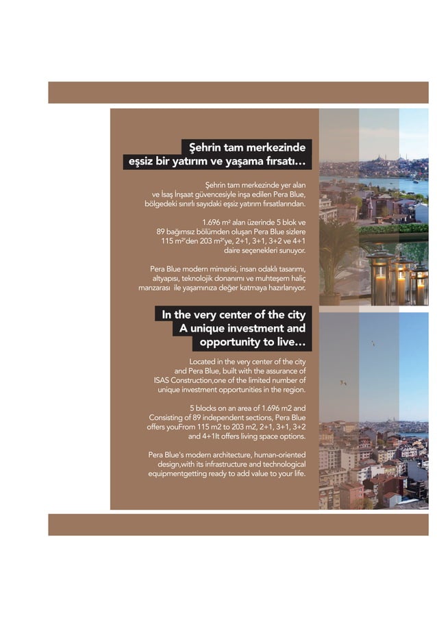 Pera Blue Beyoglu Evleri | PDF | Houses | Real Estate